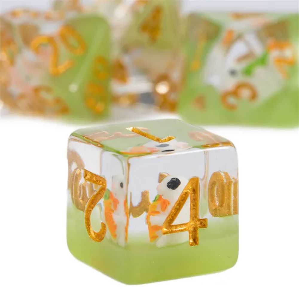 Cottontail Rabbit Carrot Thief Dice Set for Dungeons & Dragons – Geekwood