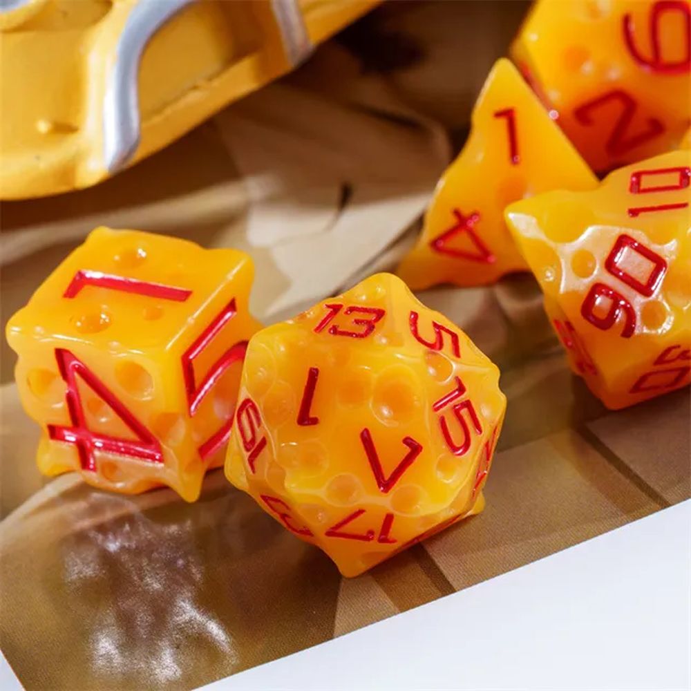 Cheesy Cheese Dice Set for Dungeons & Dragons – Geekwood