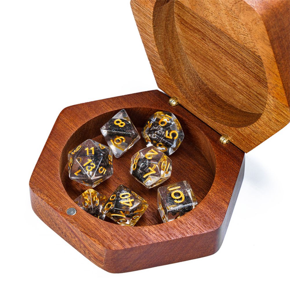Compass of Fate: Pirate Wood Dice Box for D&D – Geekwood
