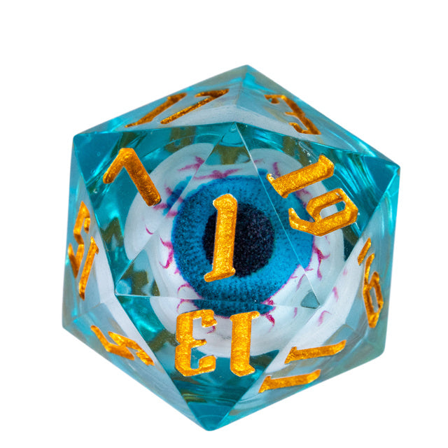 Eye of the Beholder Floating Eyeballs Liquid Core Dice Set for Dungeon ...